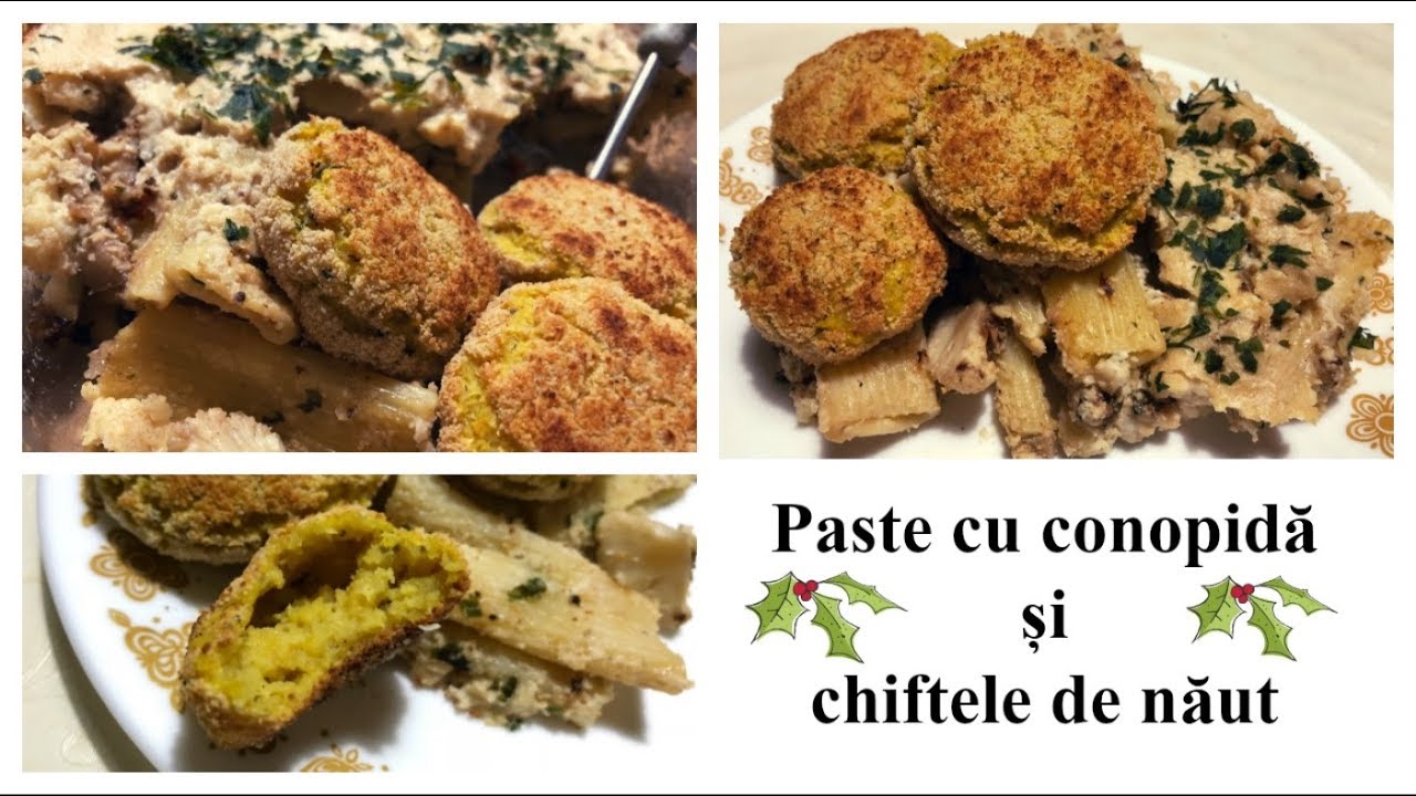 Paste cu conopida si chiftele de naut - YouTube