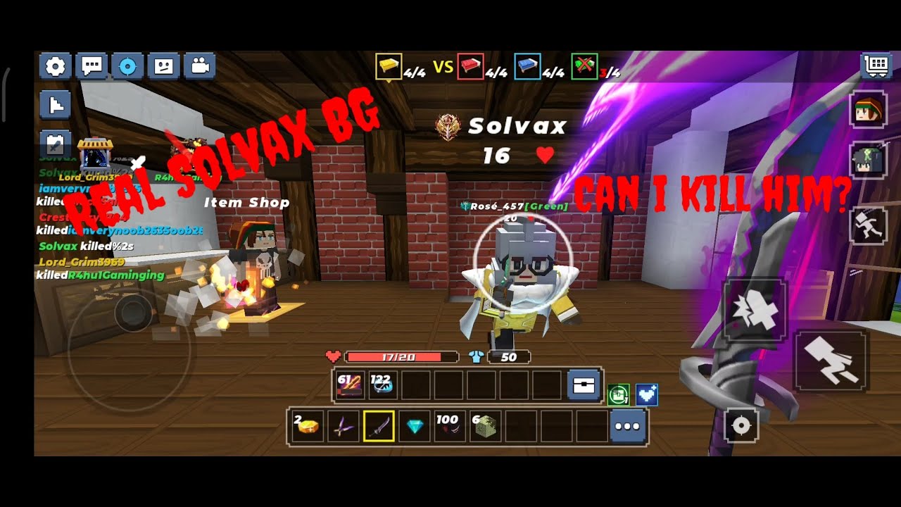I Killed Solvax BG in Blockman GO - YouTube