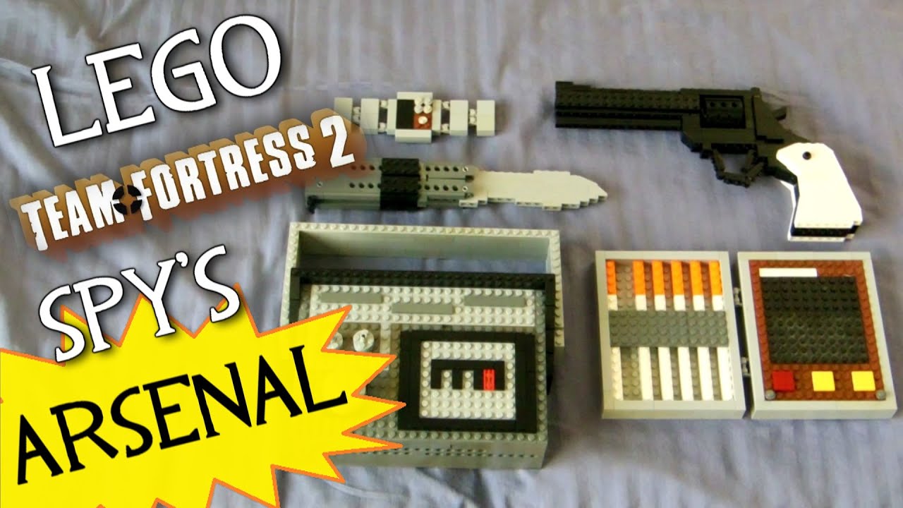 Team Fortress 2: LEGO Spy's FULL Arsenal! (LEGO Revolver, Butterfly ...