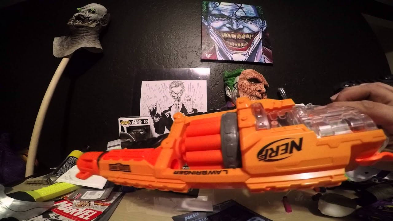 Review Nerf Badlands Lawbringer - YouTube