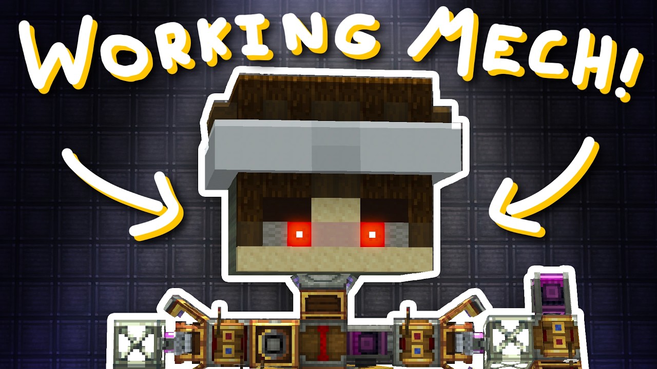 We Made WORKING MECHS with Create Mod! - YouTube