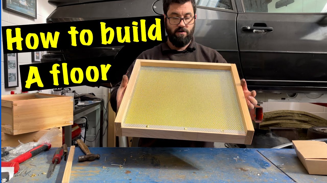 How to build a National beehive floor - Beekeeping basics - YouTube