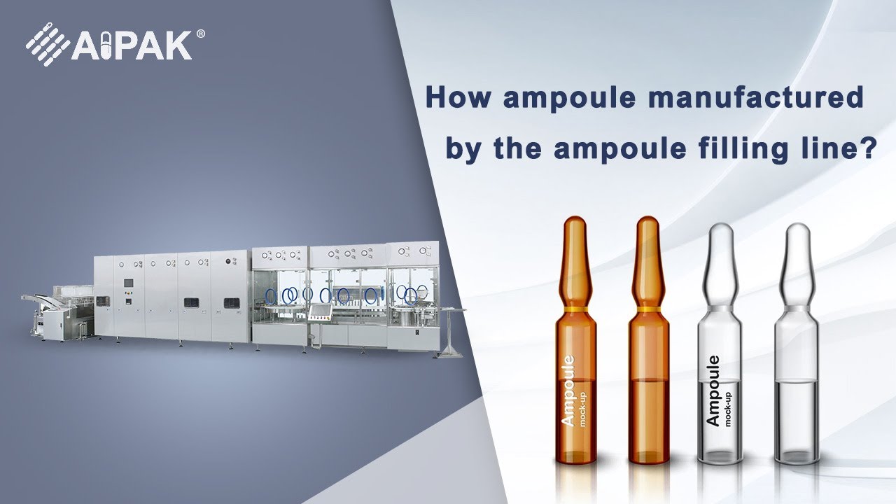 How ampoule manufactured by the ampoule filling line? - YouTube