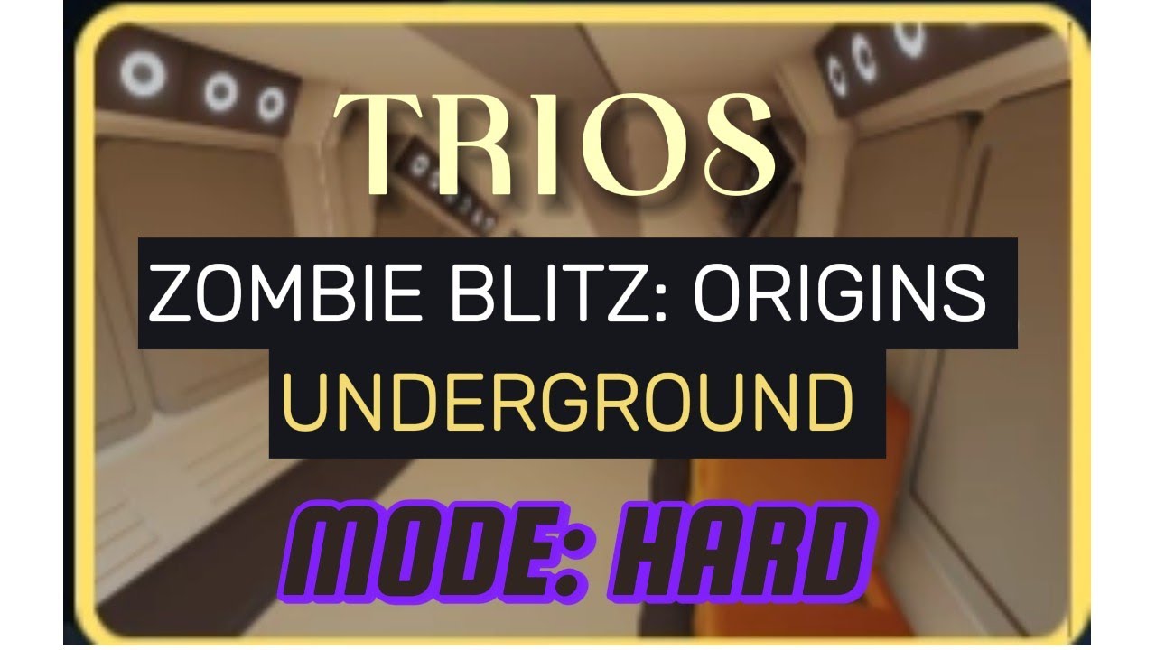 Roblox Zombie Blitz: Underground | Roblox Zombie Stories | Hard Mode ...