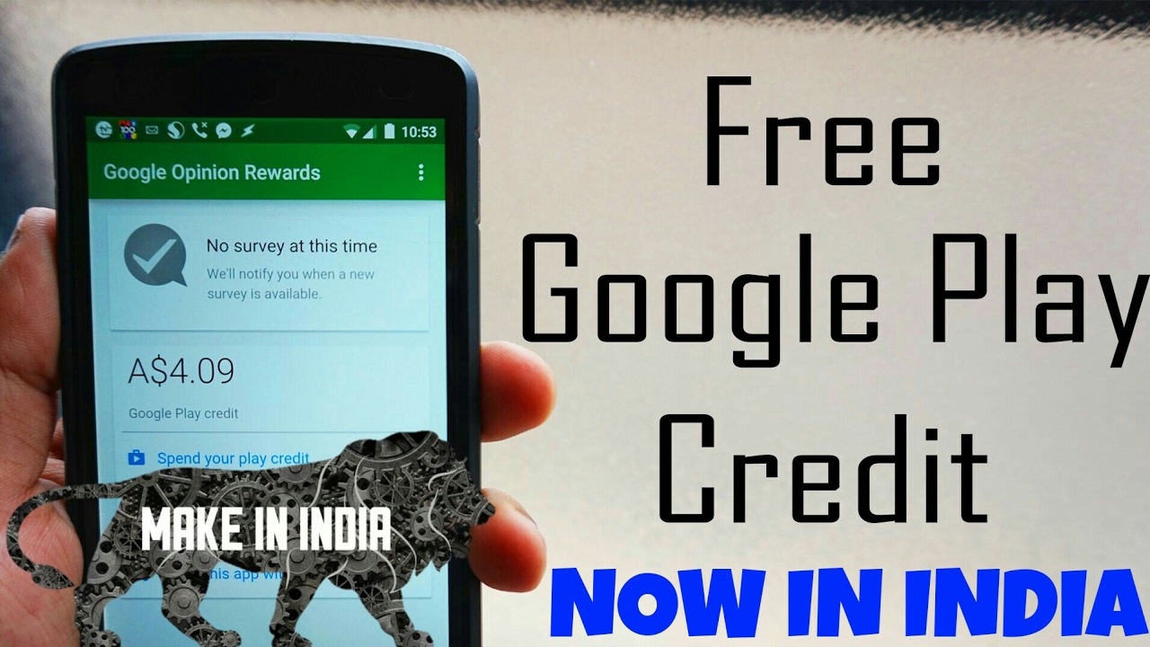 😎4th Video, How to earn Google play credits/money from Google opinion ...