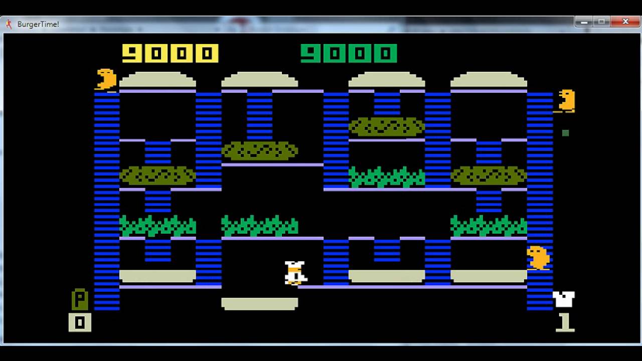 BurgerTime - Mattel Intellivision - emulador Nostalgia 5.0 - probado ...