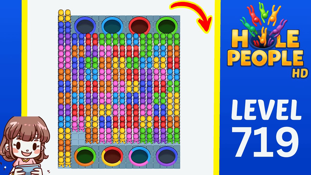 Hole People Level 719 Solution Walkthrough - YouTube
