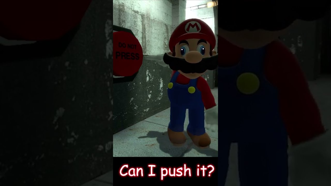 Mario pushes a button - YouTube