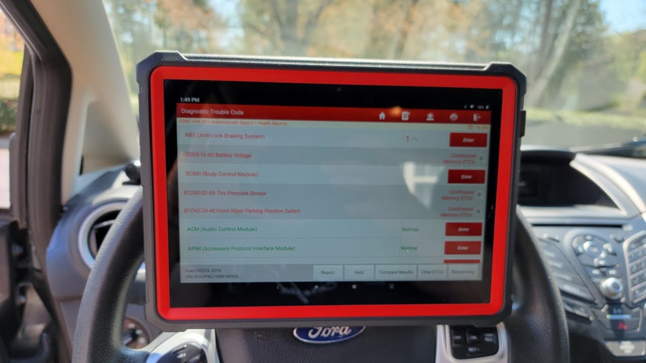 2019 Ford Fiesta hear the engine running see OBD scan report inspection ...