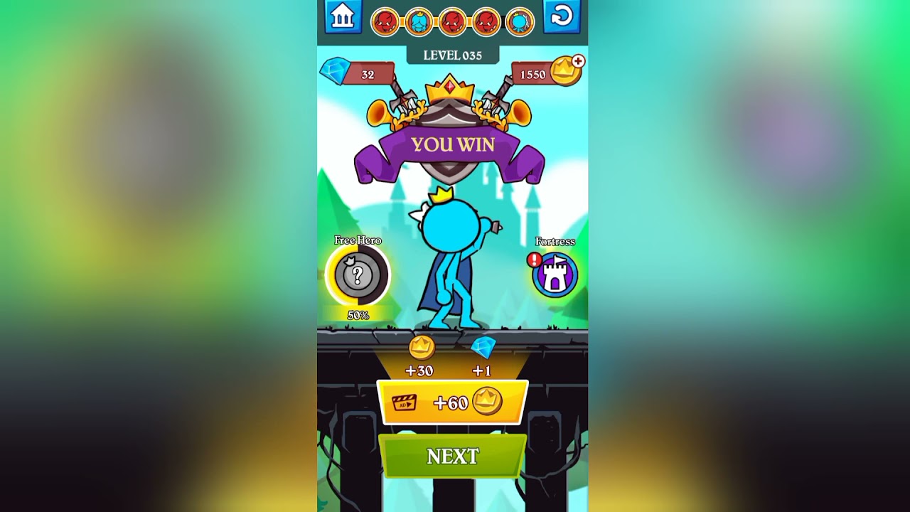 Stick Clash - Gameplay Walkthrough Level 31-40 - YouTube