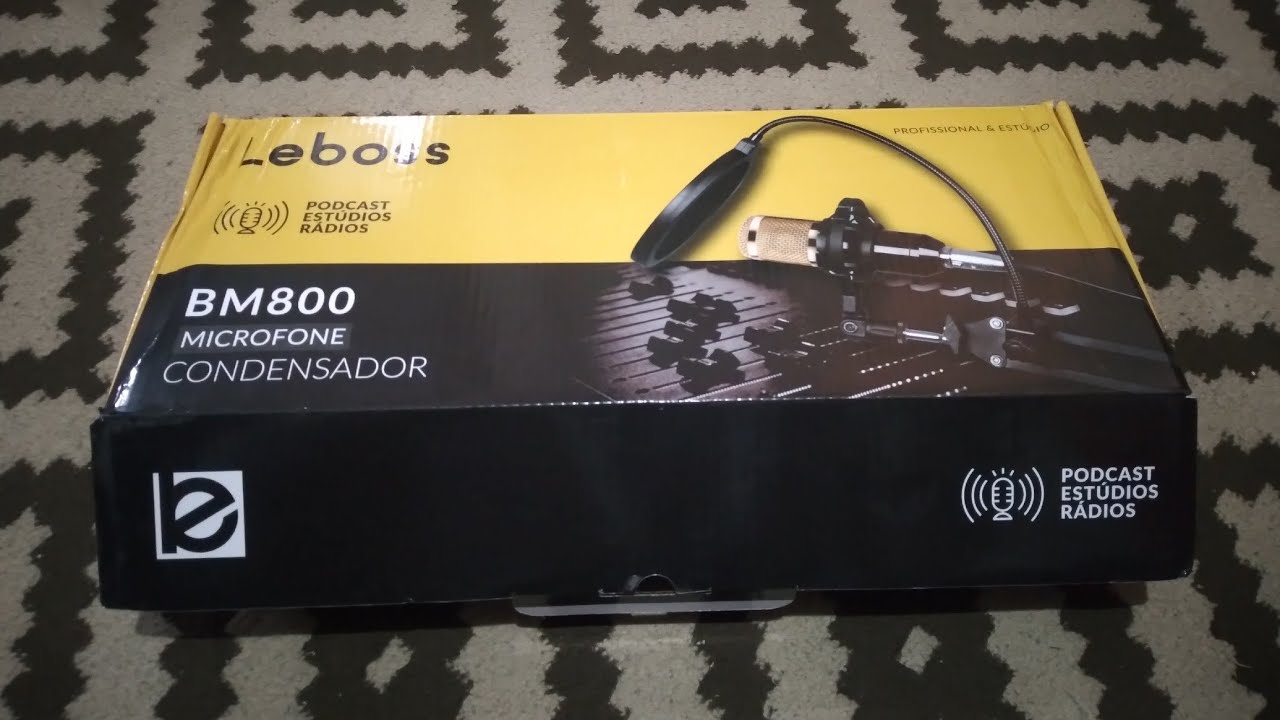 Unboxing do Microfone Condensador BM800: Vale a Pena o Investimento ...