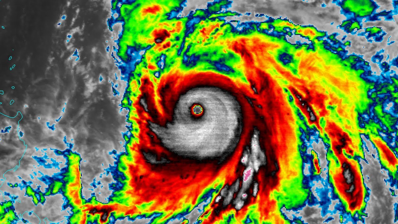 Infrared Satellite Animation of Super Typhoon Sanba/Karen (2012) - YouTube