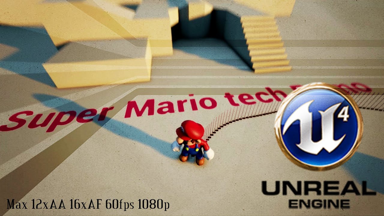 Unreal Engine 4 - Super Mario Galaxy Tech Demo - YouTube