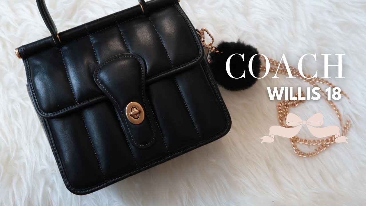 COACH WILLIS 18 W/ QUILTING REVIEW ♥ details, wear + tear, what fits ...