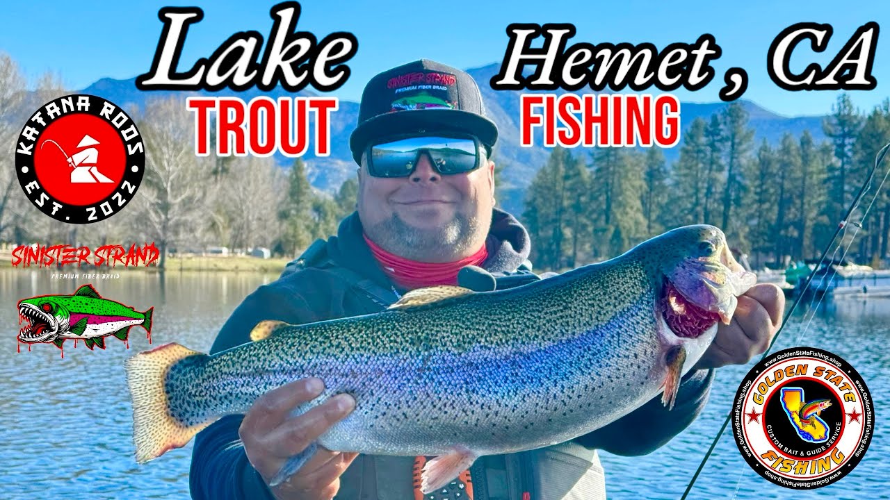 Lake Hemet Ca Trophy Trout Fishing - YouTube