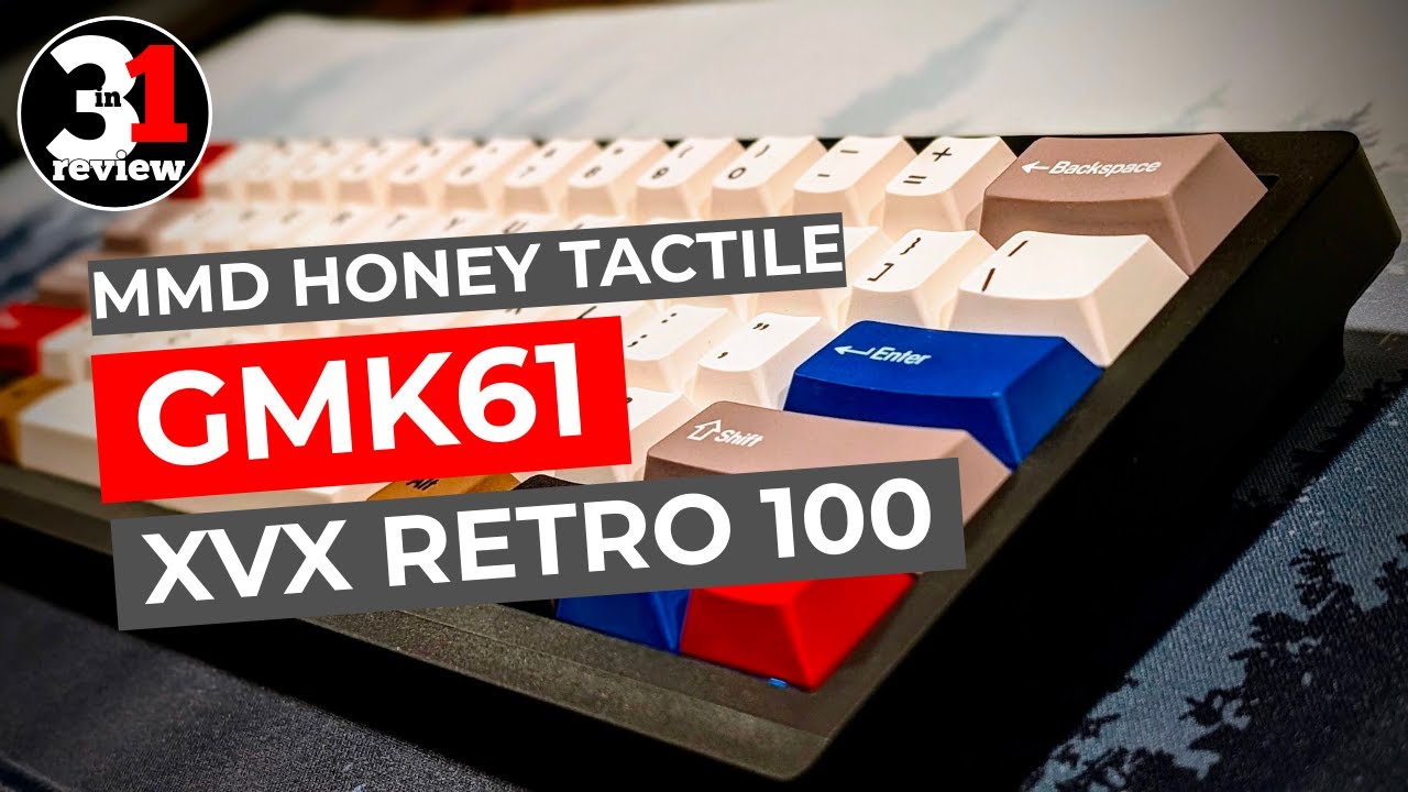 3 in 1 Review: GMK61 MMD Honey XVX 100 Retro PBT - YouTube