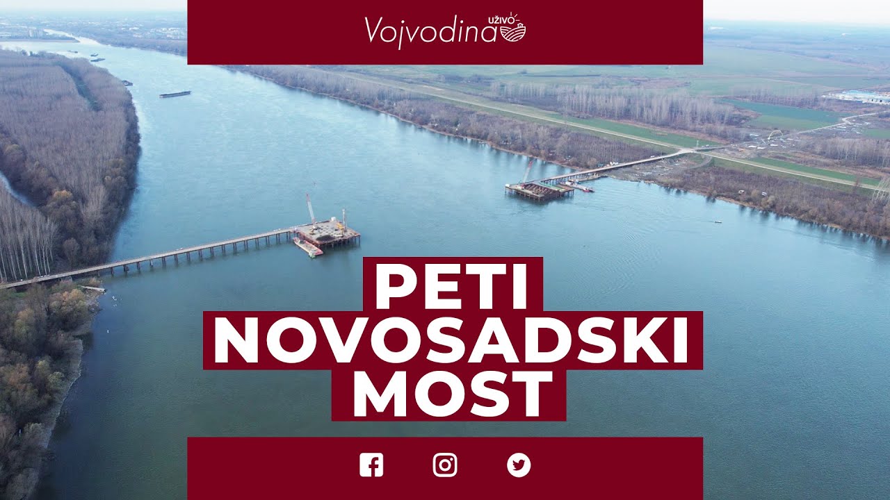 Peti novosadski most iz vazduha @Vojvodinauzivo - YouTube
