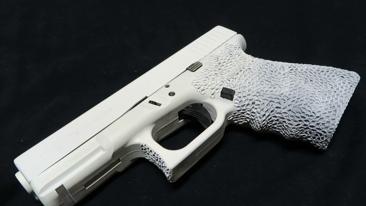 Snow White Glock,Cerakote Glock, White and Black cera custom gun - YouTube