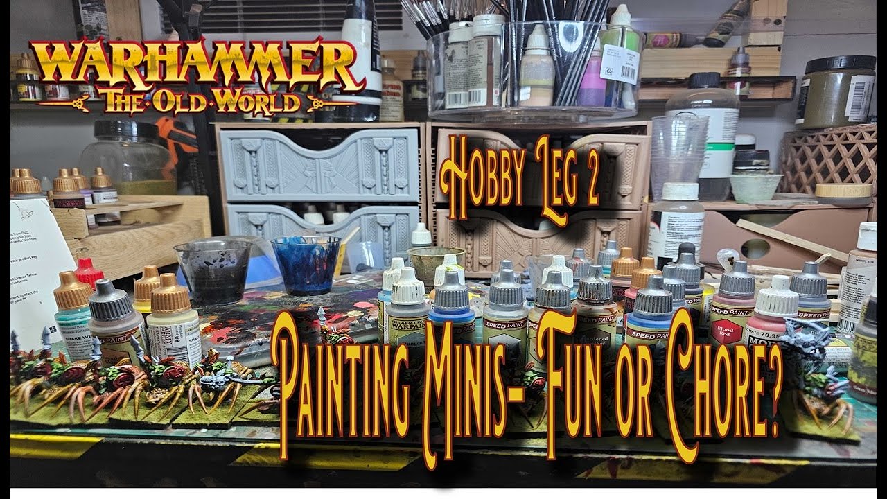Painting Games Workshop Warhammer Minis, Fun or Chore? - YouTube