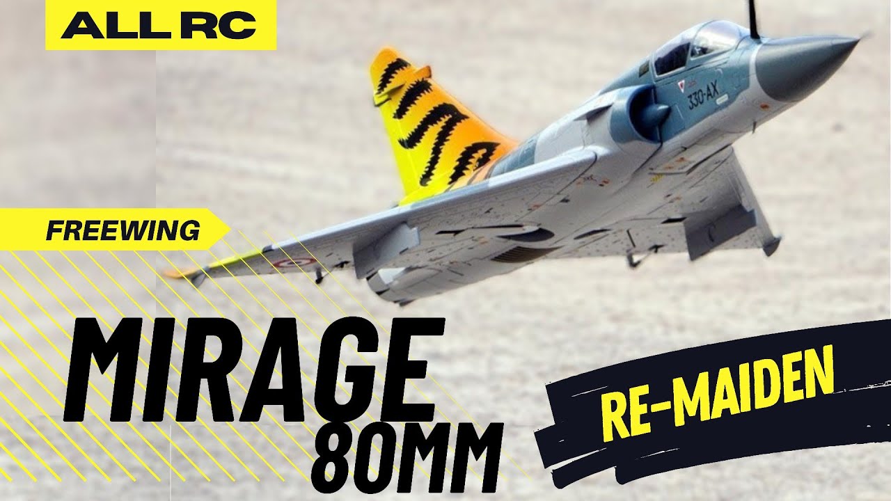 Freewing 80mm Mirage 2000C V2 Maiden Flight - YouTube