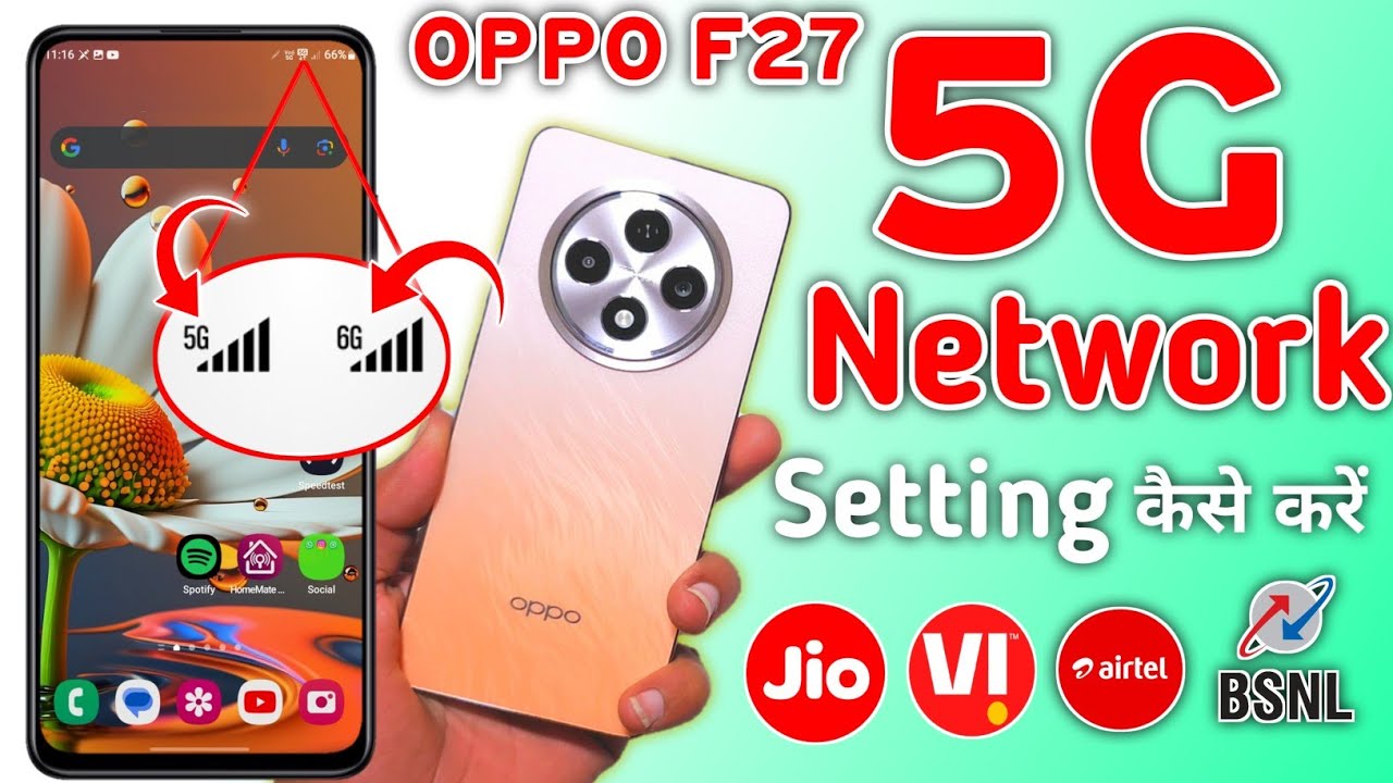 Oppo f27 5g network settings, Oppo f27 5g me 5g network kaise laye/Oppo ...