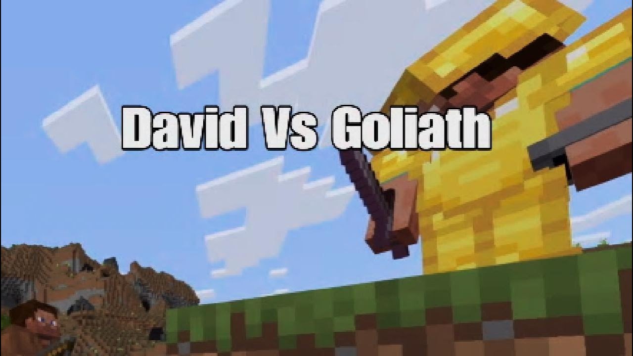 Minecraft Bible Stories David Vs Goliath - YouTube