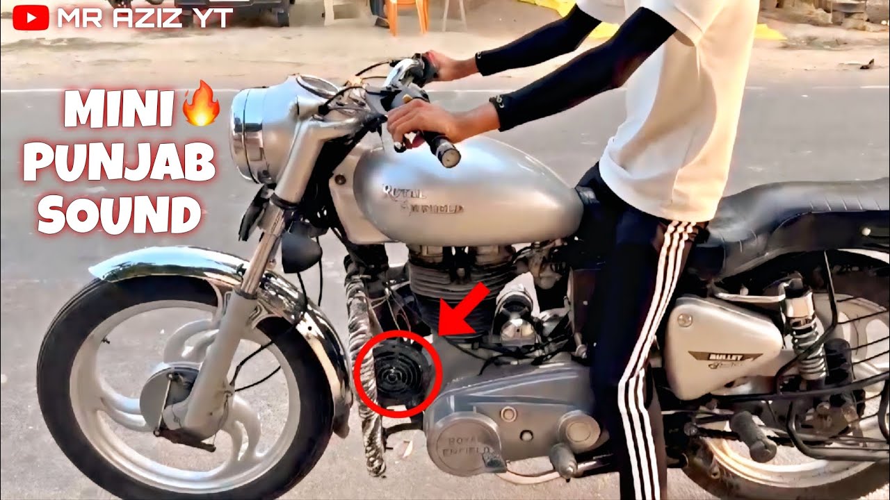 BULLET SLOW RPM SOUND ⚙️ | MINI PUNJAB SILENCER SOUND 🔥 IN OLD MODEL ...