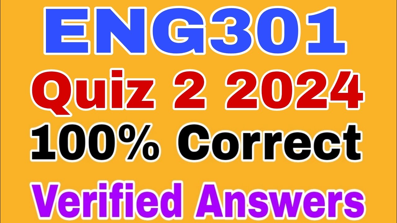 ENG301 Quiz 2 2024 || Eng301 Quiz no 2 2024|| Eng301 Quiz 2 Spring 2024 - YouTube