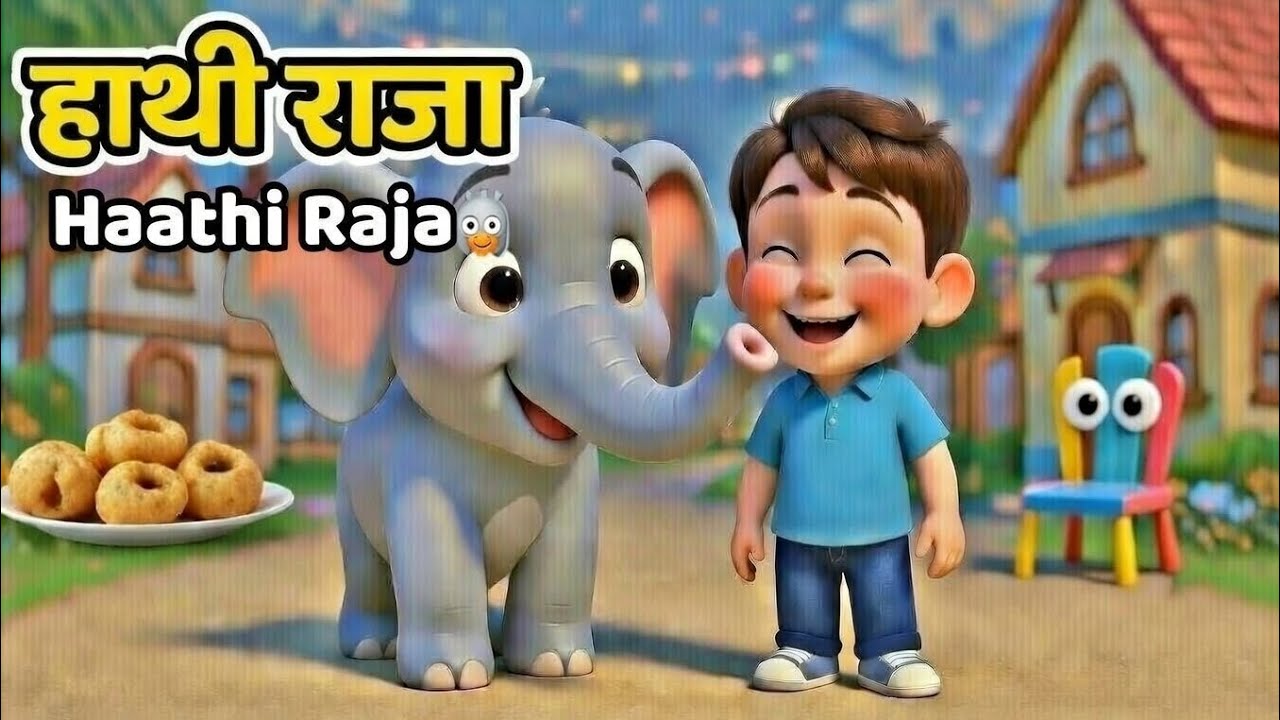 Hathi Raja Kahan Chale 🐘 | Hindi Nursery Rhyme | Kids Cartoon Song ...