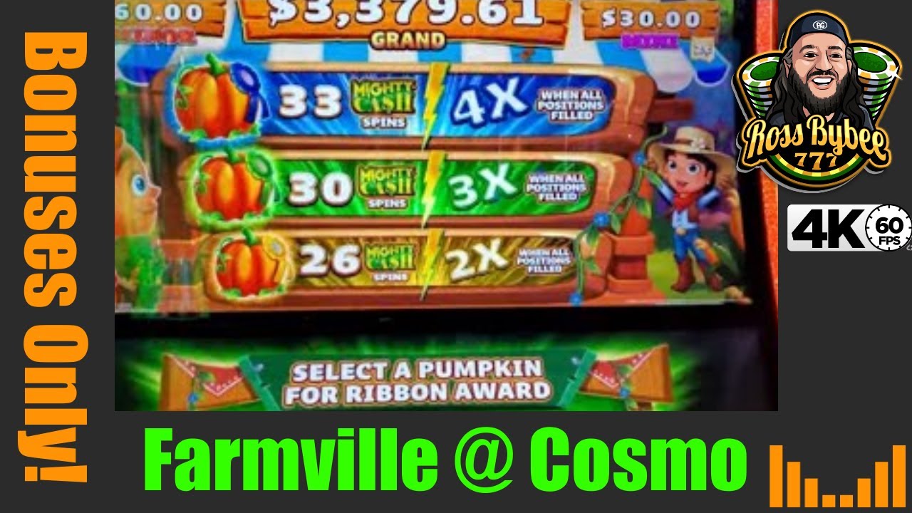Farmville Slot Bonuses Session @ Cosmopolitan Las Vegas 4k 60fps - YouTube