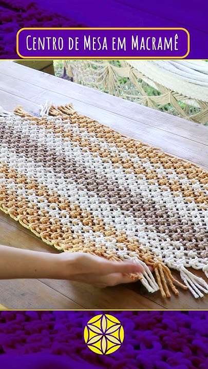 Centro de Mesa em Macramê! Tutorial 👆 #macramefacil #macrame #macramepassoapasso # ...