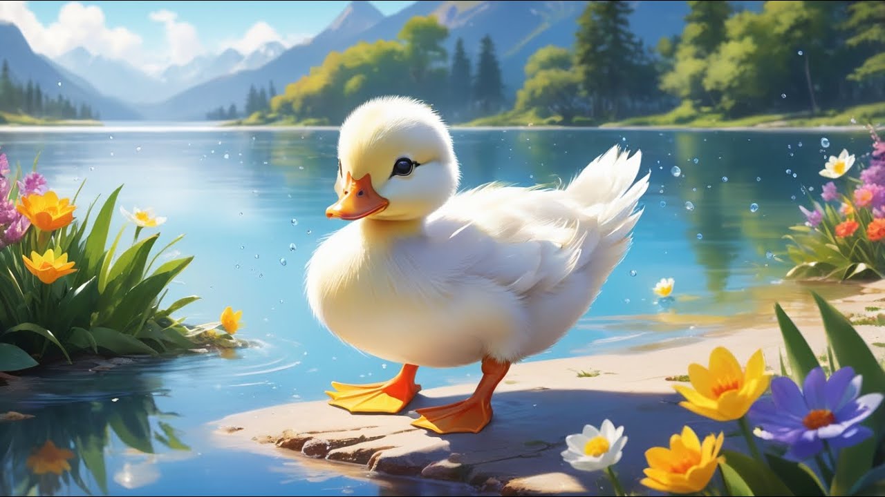 "Baby Duck Quack Quack 🐤 | Fun Animal Sounds Song for Kids | Cute Duck ...