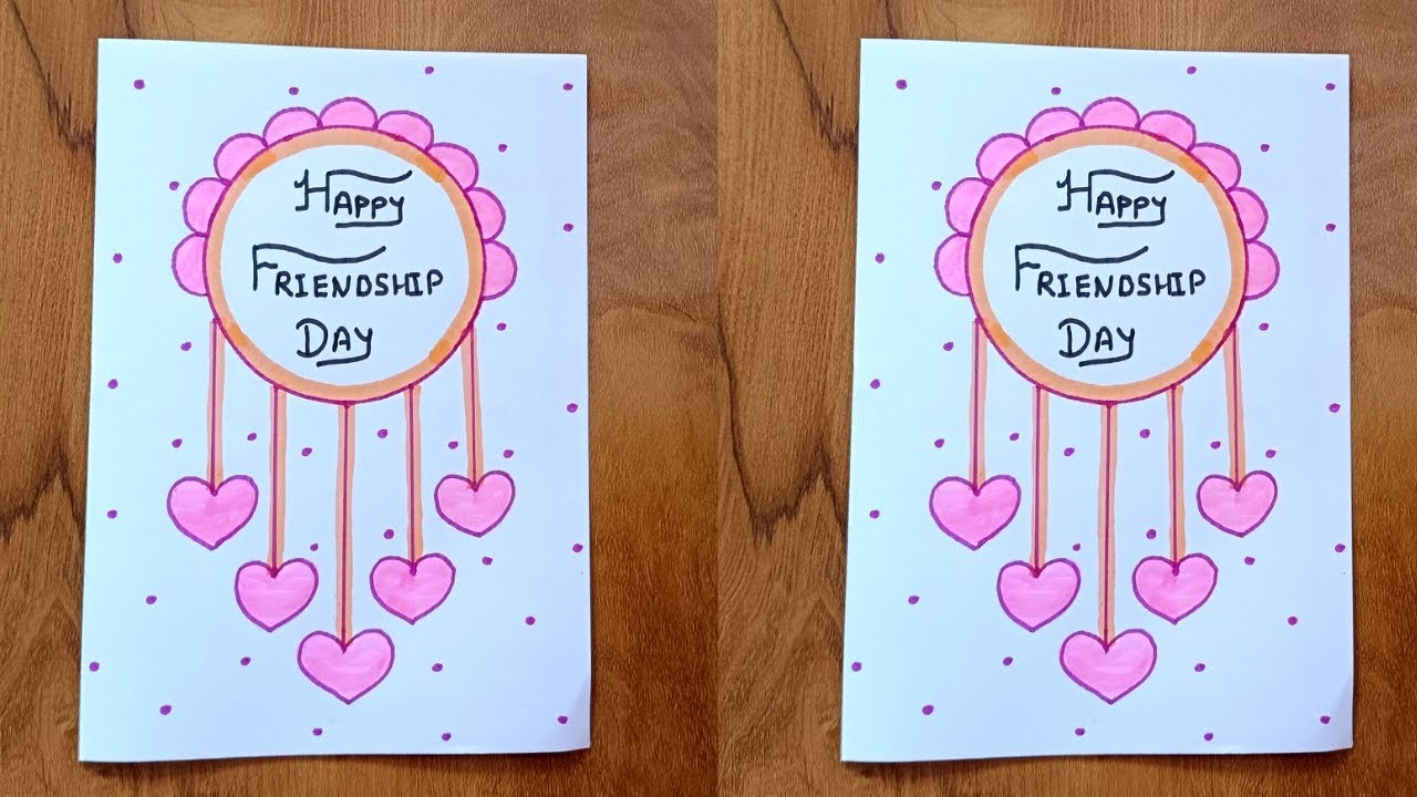How to make friendship day card • card idea for friendship day ...