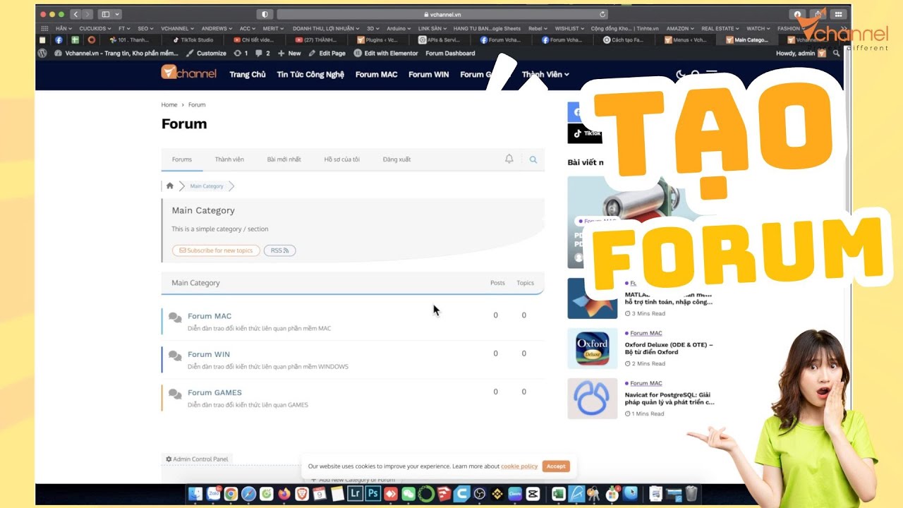 [IT] Hướng dẫn đầy đủ TẠO FORUM web Wordpress cực dễ phần 1 - YouTube