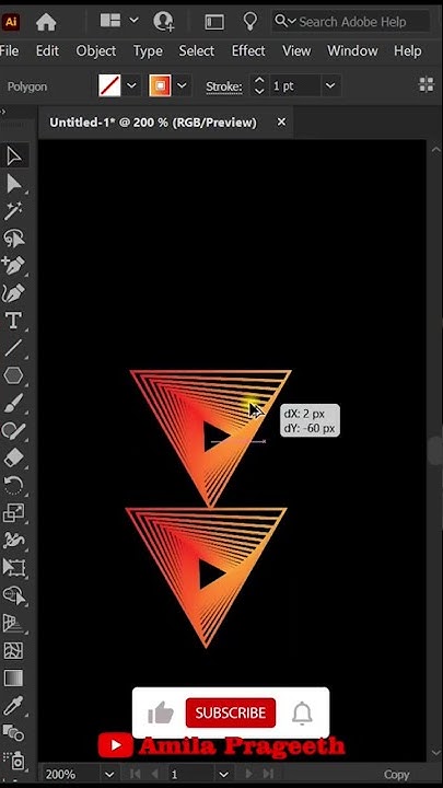 Artistic Geometric Shapes Illustrator Tutorial Shorts Youtube 
