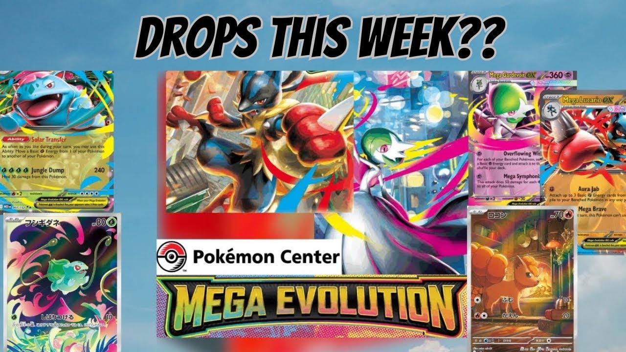 Mega Evolution Pokemon Center ETB Drops This Week?? - YouTube