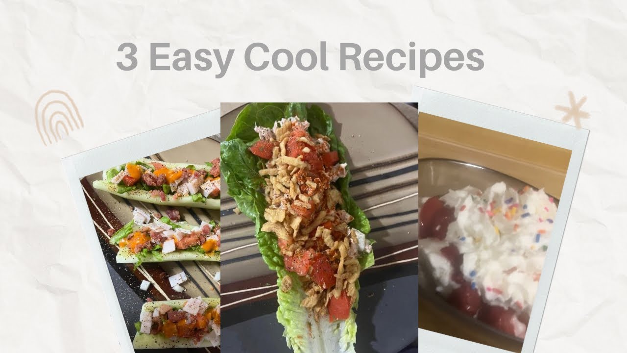 Three easy and cool summer recipes #summerrecipes #coolrecipe - YouTube