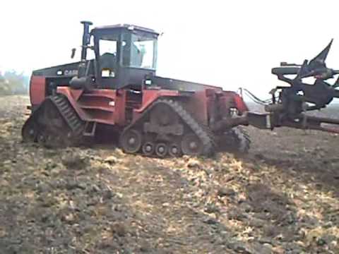 plowing with case ih quadtrac - YouTube