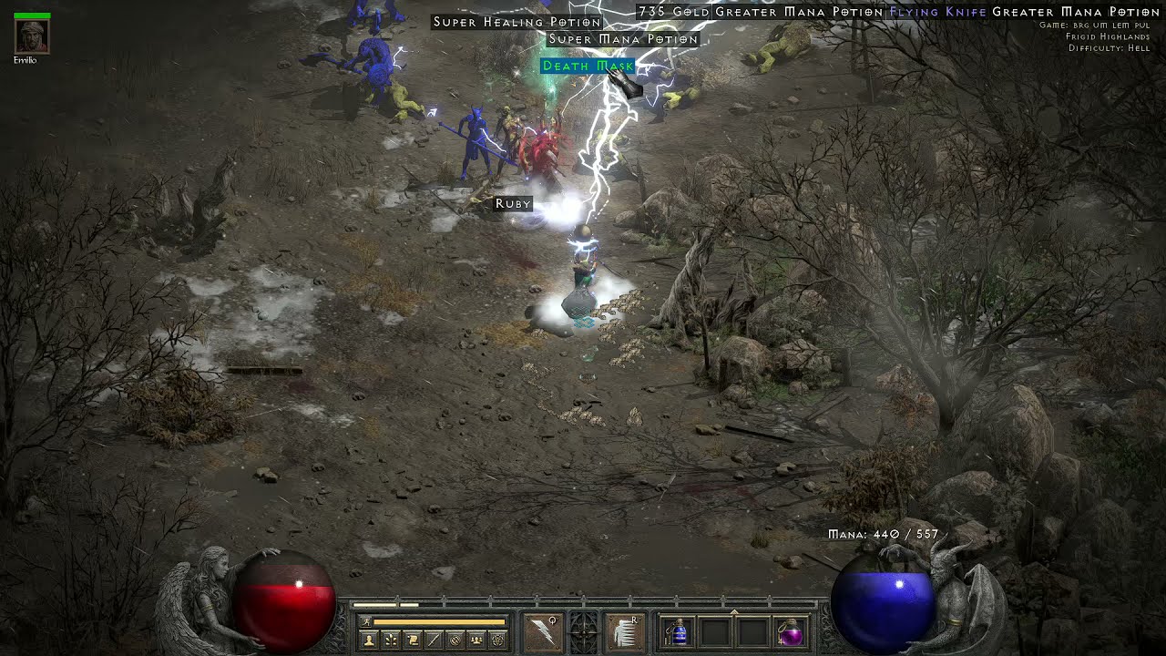 Looting Tal Rasha's Horadric Crest Death Mask from Eldritch - Diablo II ...