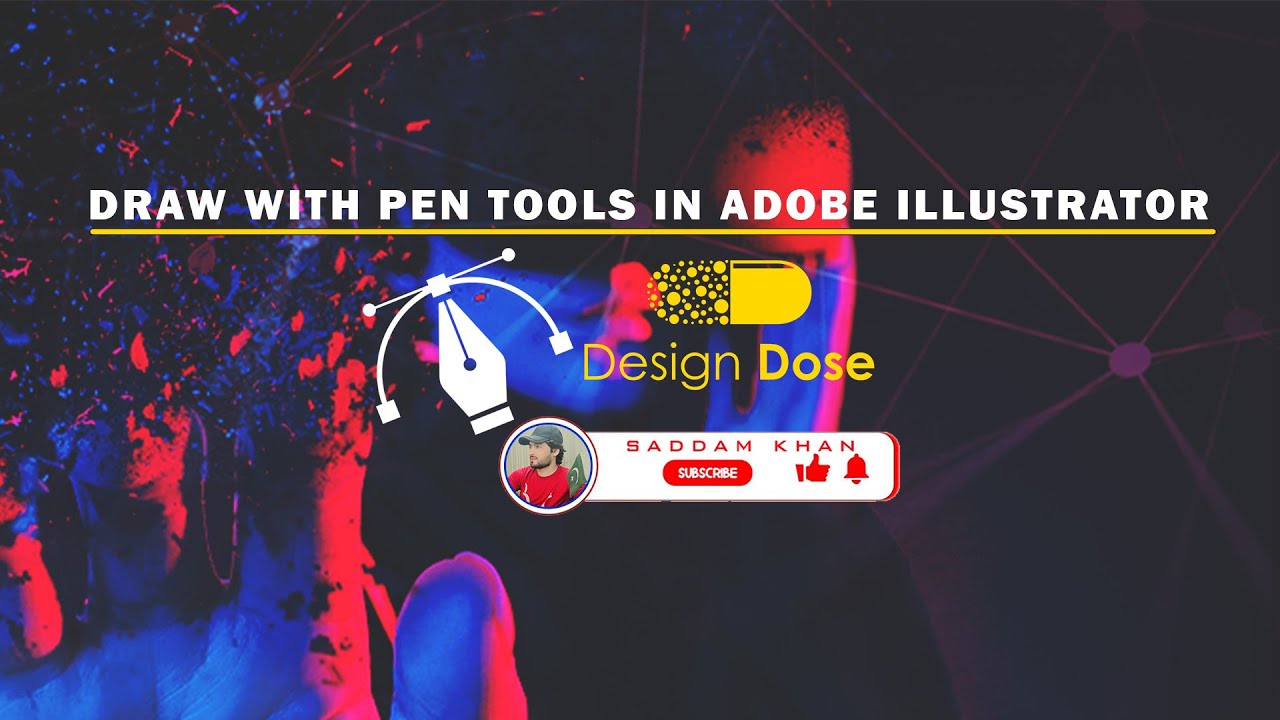 3rd class Adobe Illustrator Draw with Pen tools - YouTube