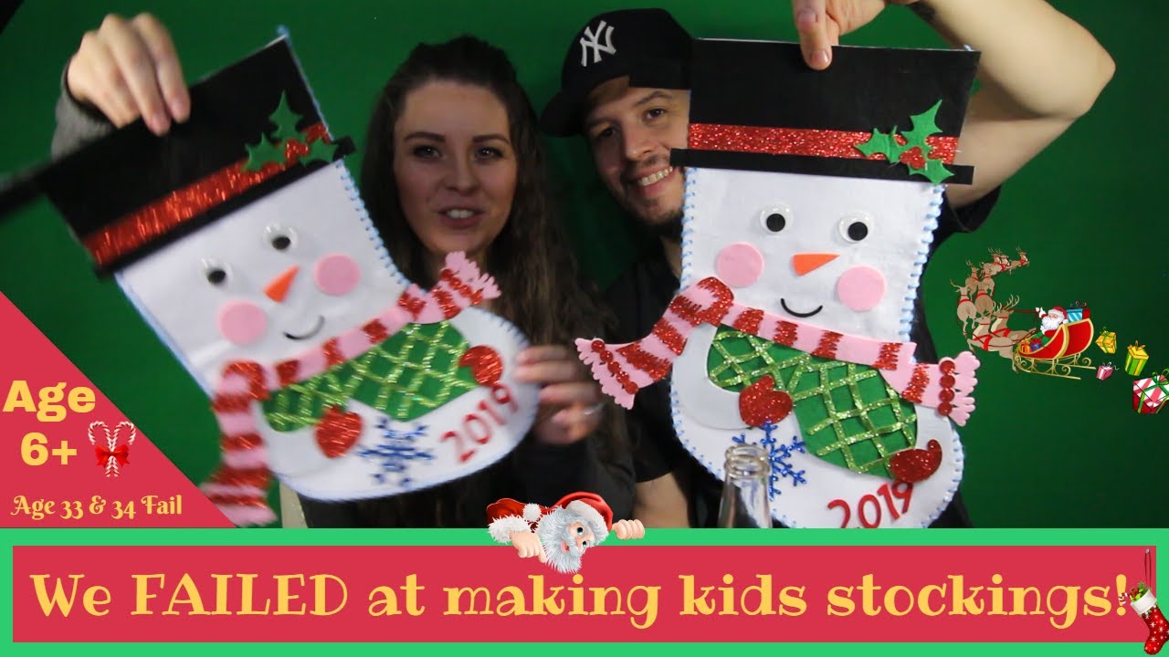 We FAILED at making kids Christmas Stockings! | Vlog | Vlogmas - YouTube