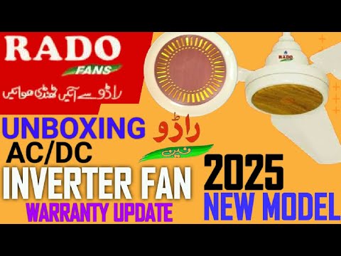 RADO FAN 2025 ACDC INVERTER FAN UNBOXING | RADO FAN REMOTE CONNECTING ...