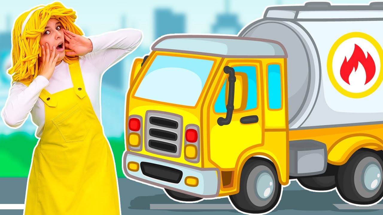 The Fuel Truck song for kids! Learn vehicles with songs for kids. Super ...