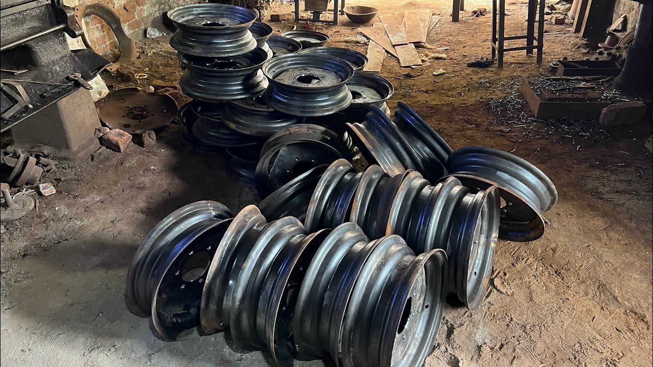 Manufacturing Process of Tractor Wheel Rims | Custom Rim Fabrication of ...