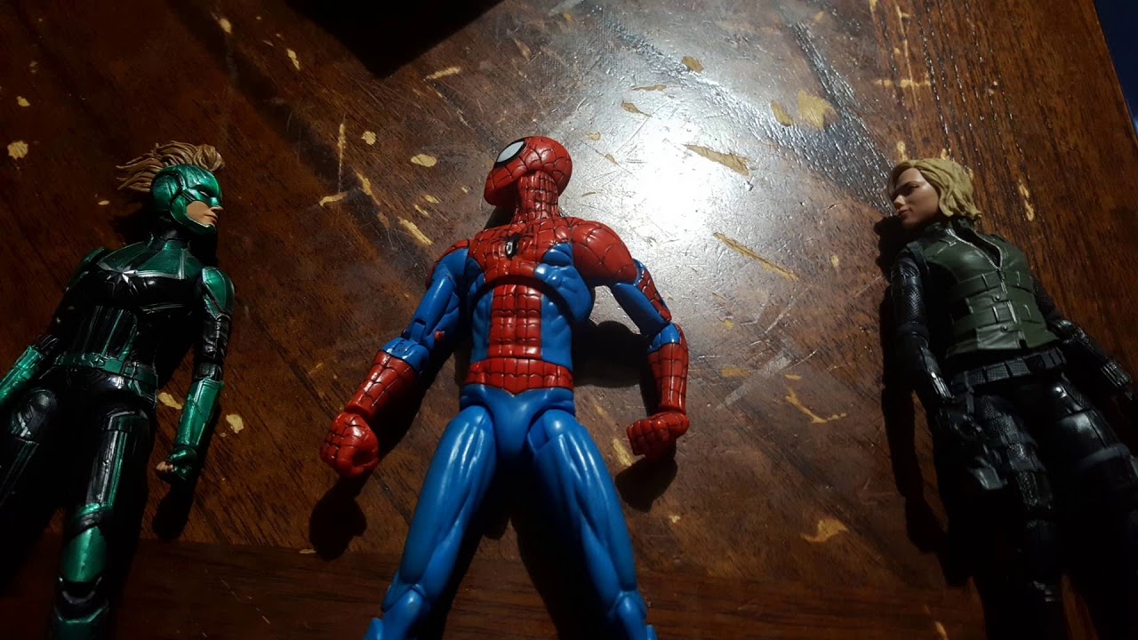 Spider Man series:SPIDER-MAN, Captain Marvel, and Black Widow V.S THE ...