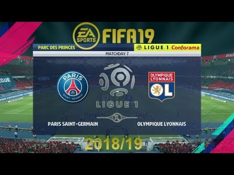 FIFA 19 PSG Vs Lyon | Ligue 1 2018/19 | PS4 Full Match - YouTube