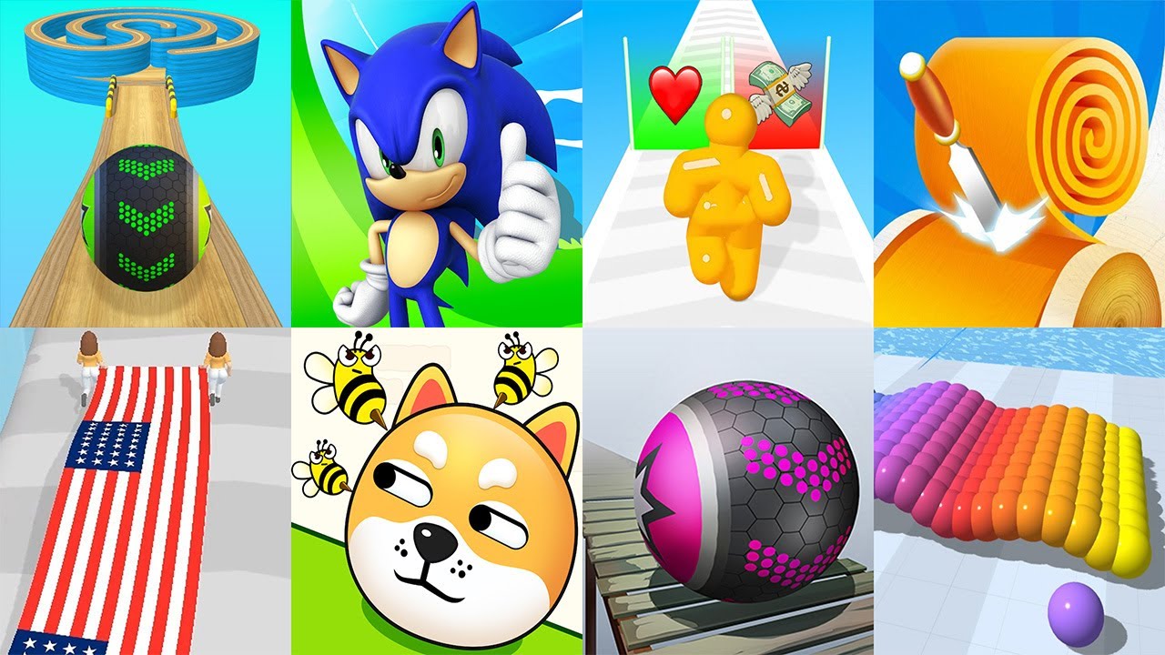 Going Balls VS Sky Rolling Balls Ball Run 2048 Blob Runner 3D Flag ...