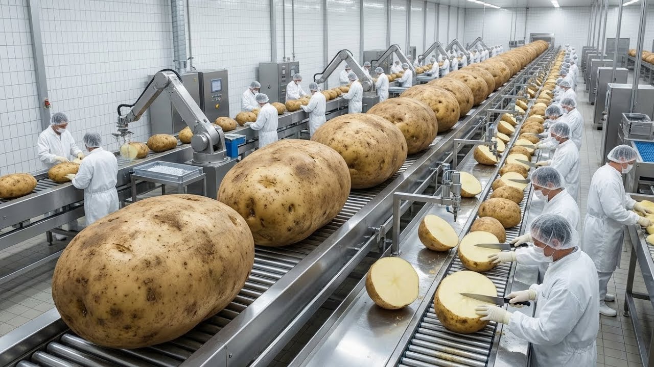 Inside a Modern Potato Factory: From Whole Potatoes to Processed Potato ...