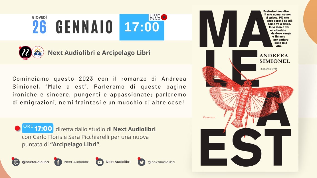 Intervista live con Andreea Simionel, Male a Est - YouTube