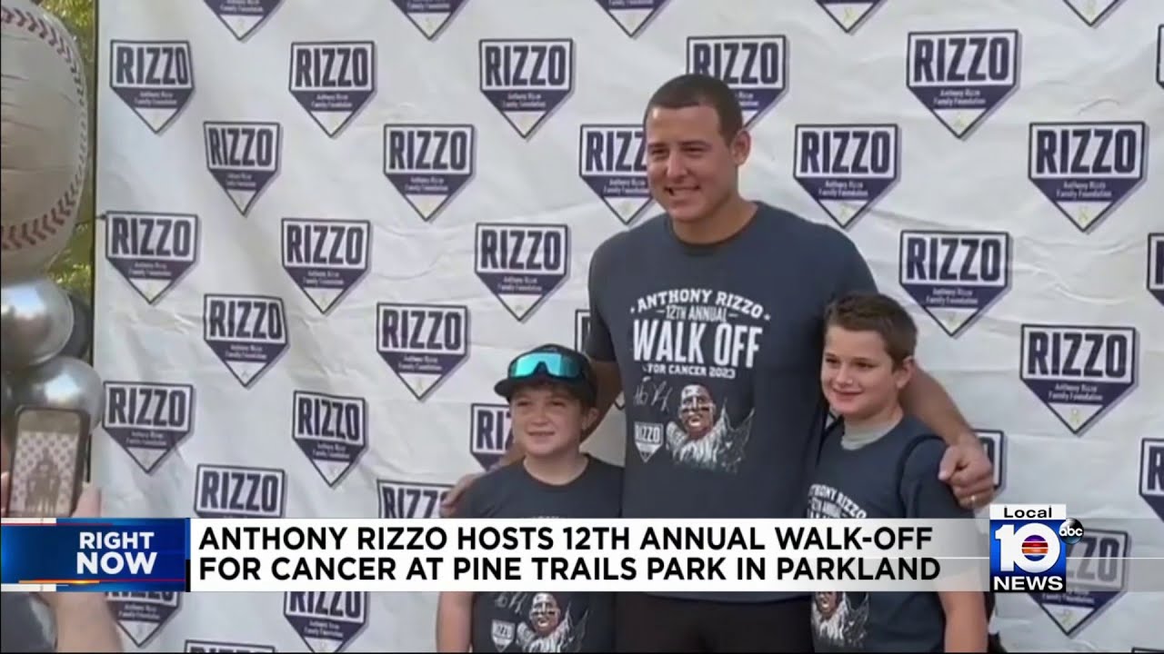 Parkland native Anthony Rizzo holds annual cancer walk - YouTube